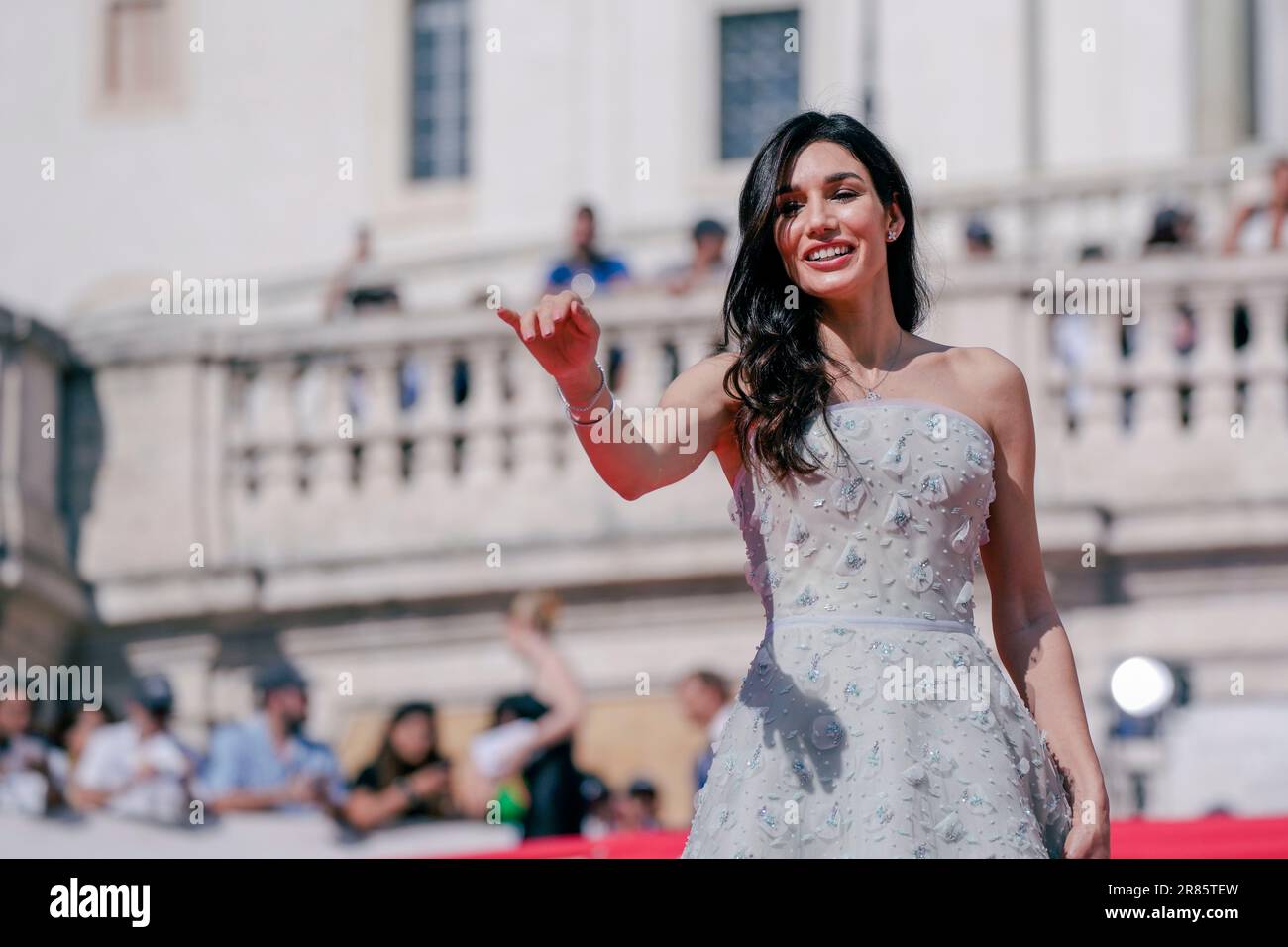 Actress Mariela Garriga poses for photographers on the red carpet of ...