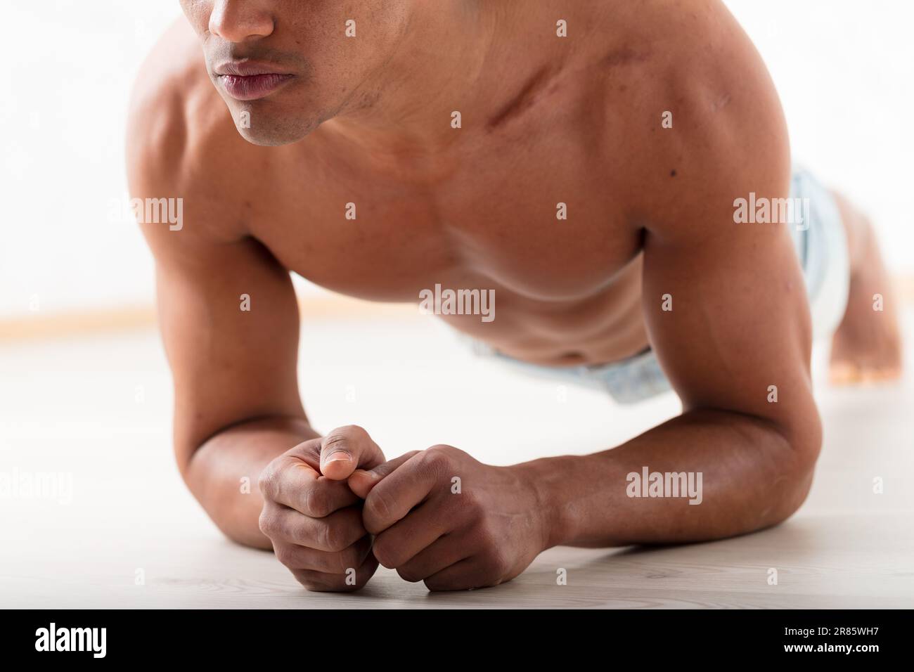 Man pecs muscles hi-res stock photography and images - Alamy