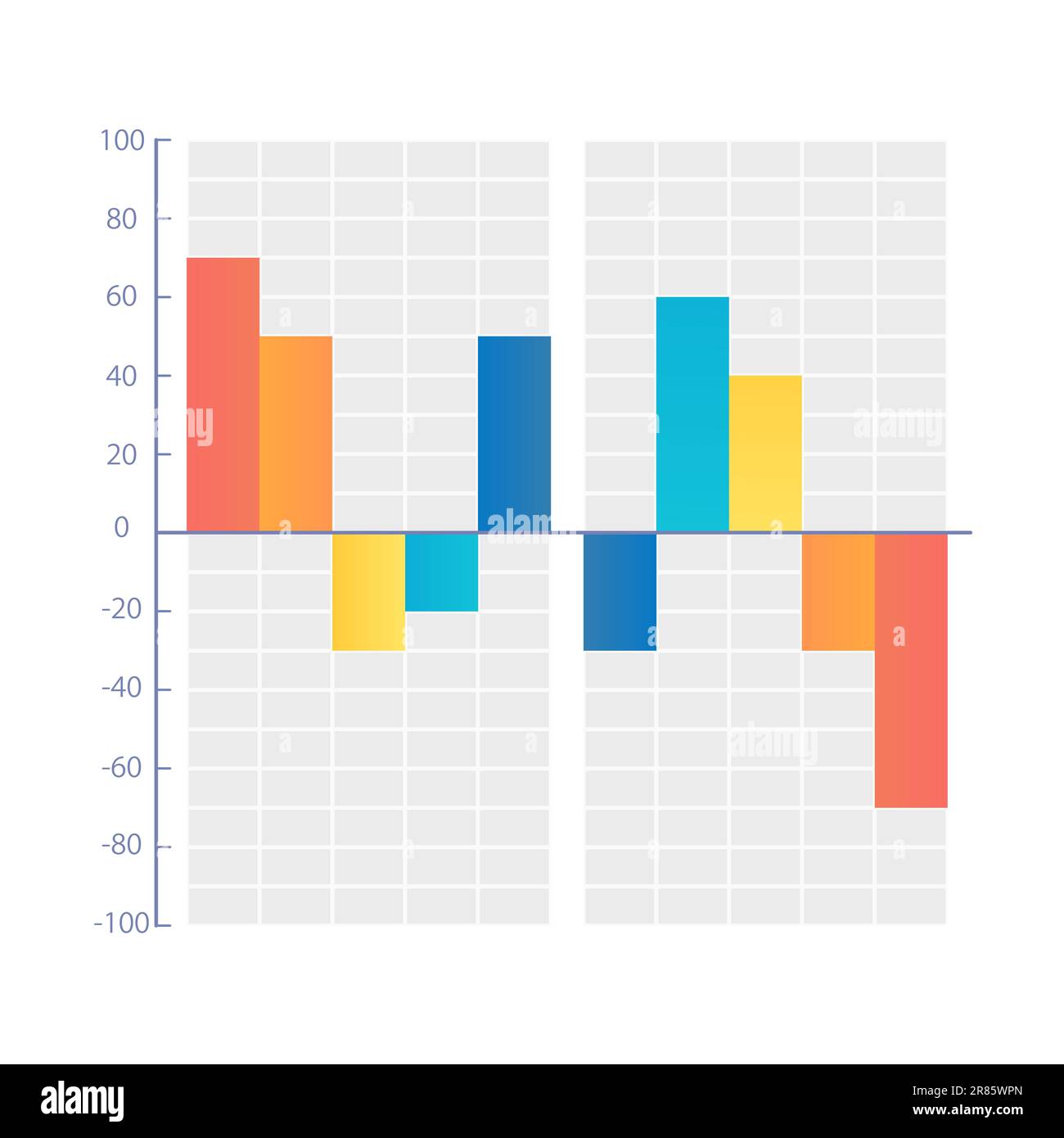 Sales tracking statistical infographic column chart design template ...