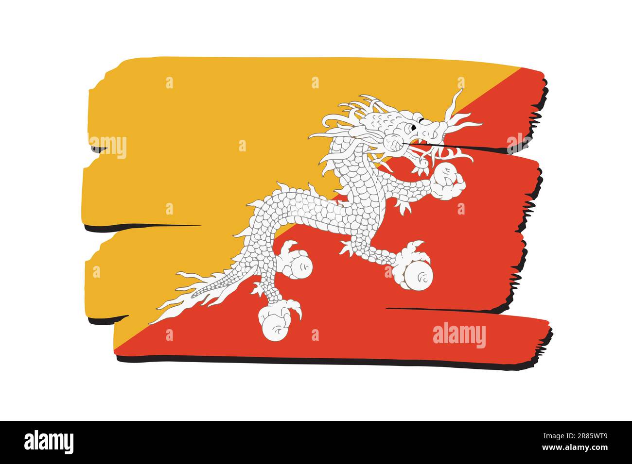 Bhutan pencil sketch hi-res stock photography and images - Alamy