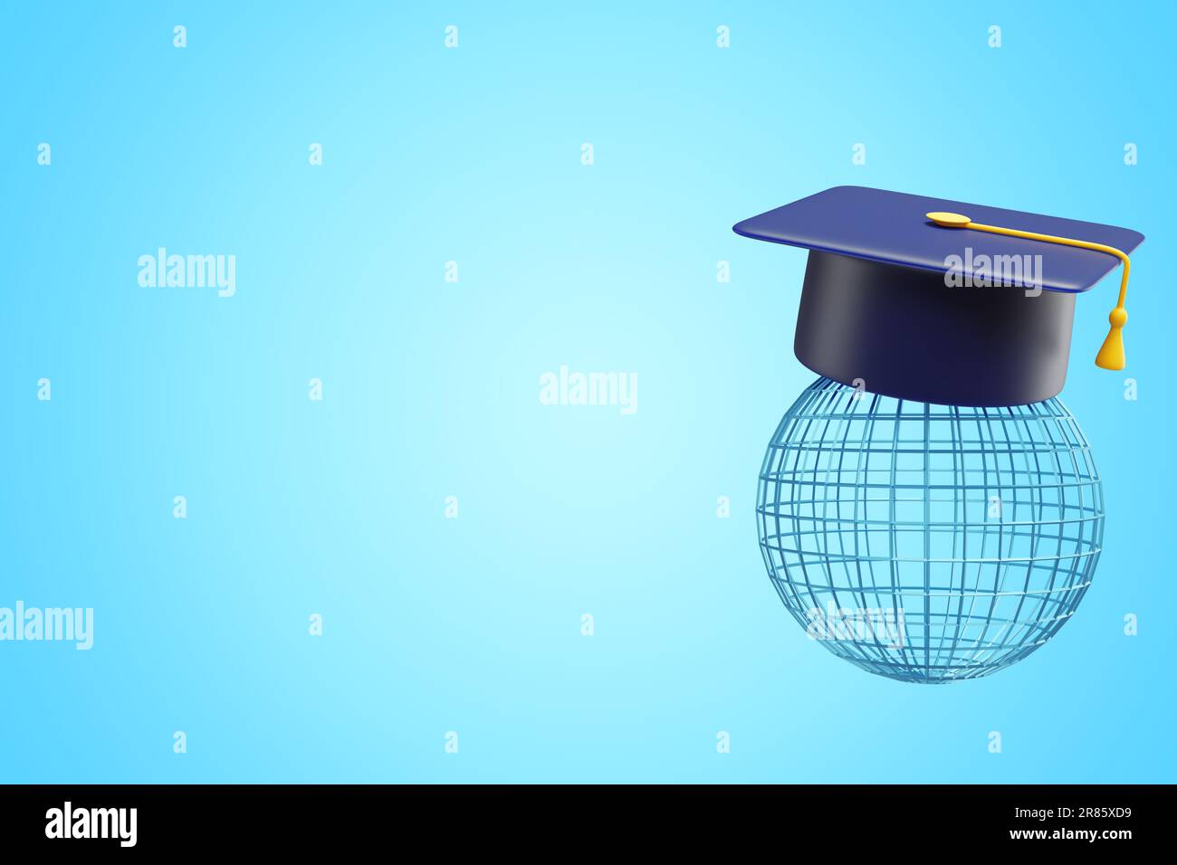 Sphere planet hat graduation hi-res stock photography and images - Alamy
