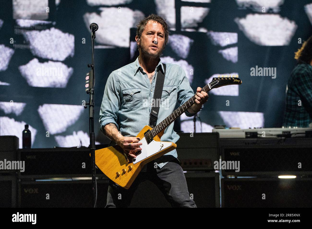 Chris Shiflett of the Foo Fighters performs during the 2023 Bonnaroo ...
