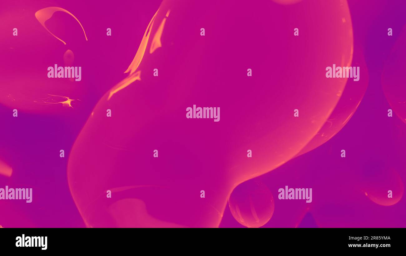 orange and pink slime mild elements from alien planet - abstract 3D ...