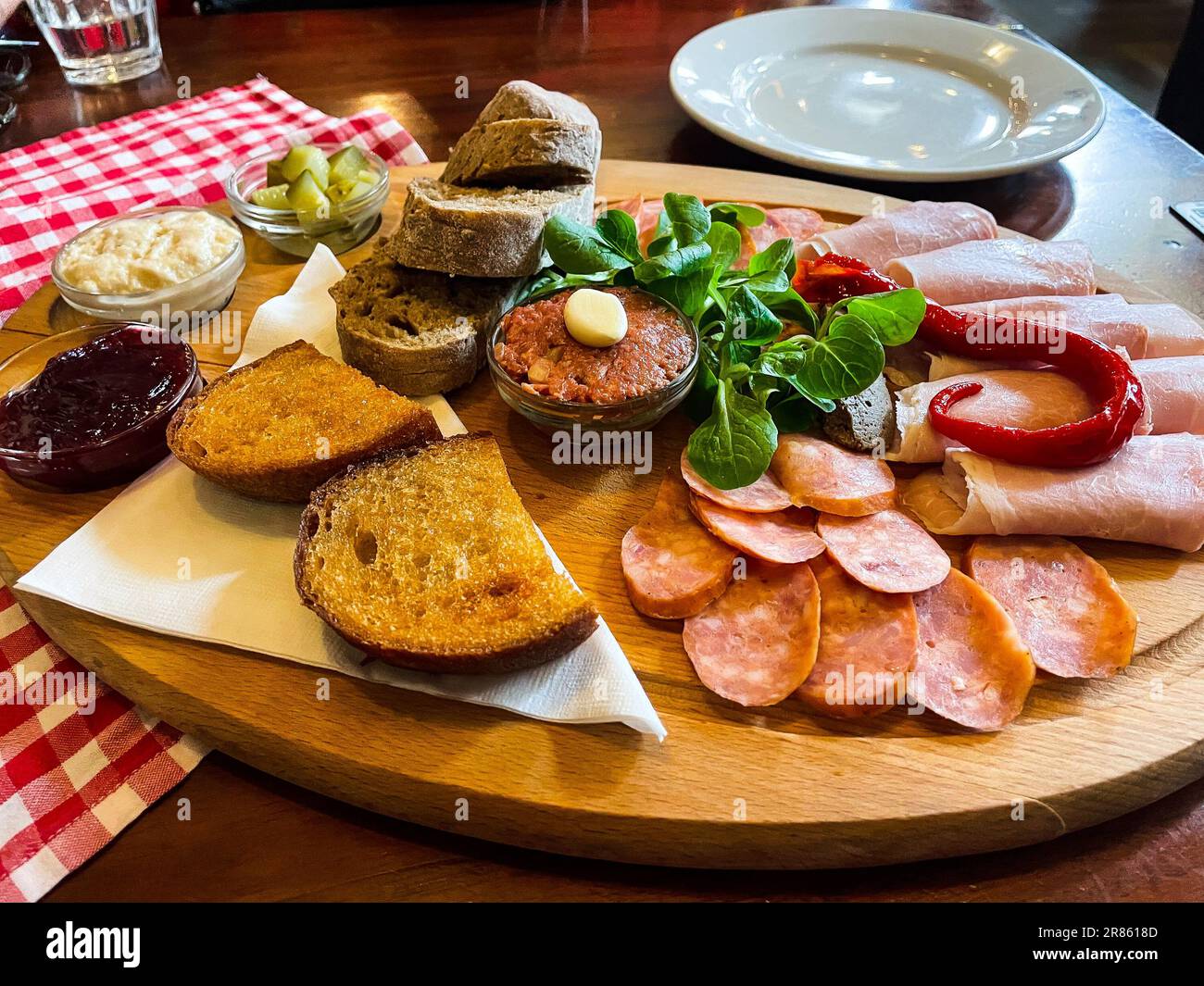 Prague, Bohemia - CZ– June 2, 2023 Prague’s La Republica’s starter ...