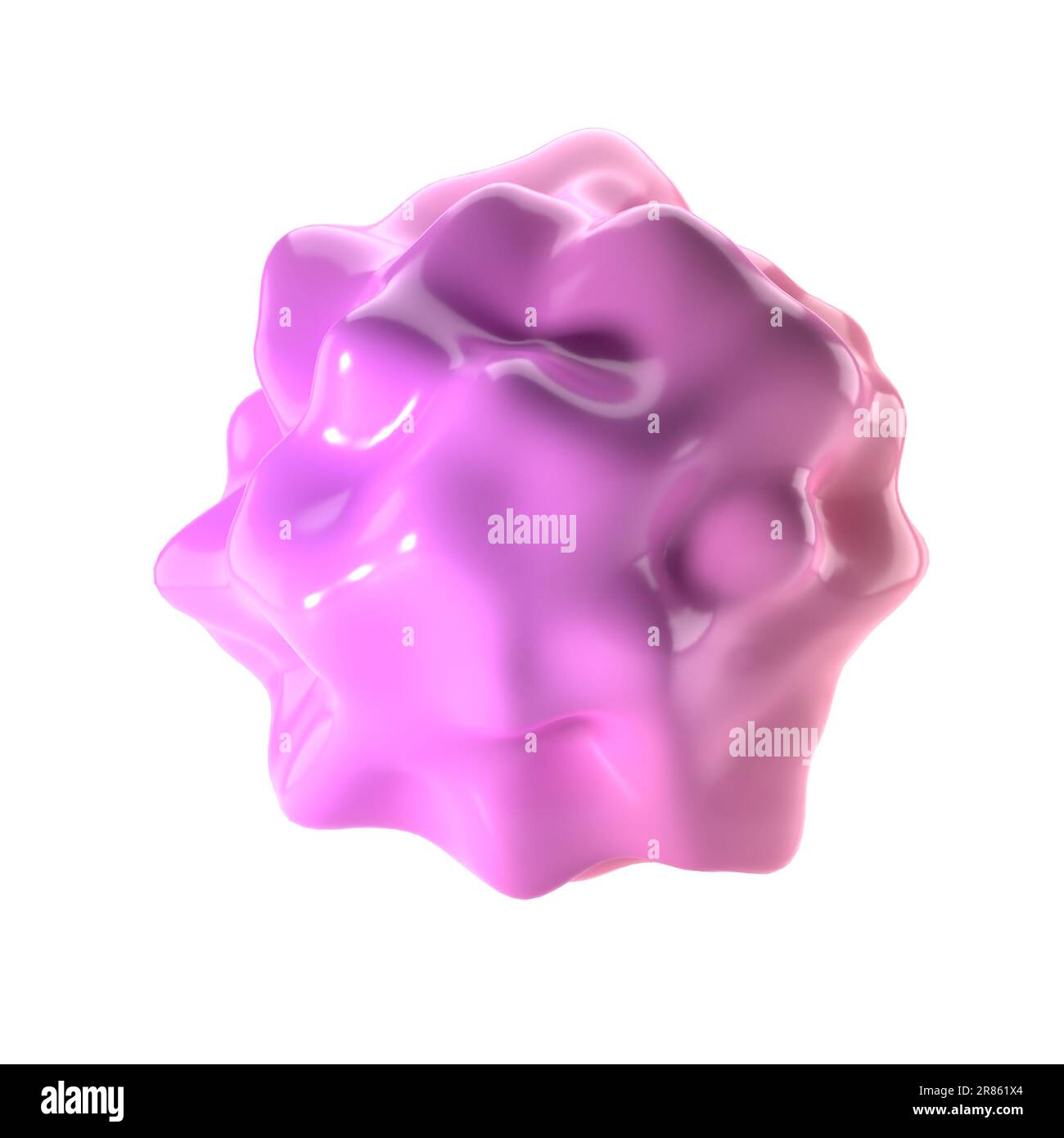 3d Random shape. Abstract liquid composition with spherical element ...