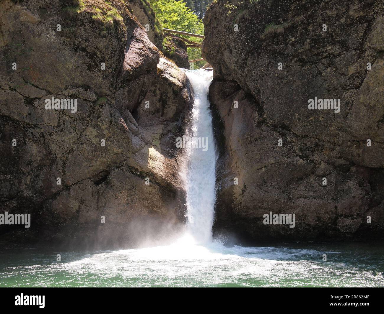 Buchenegger waterfalls (Oberstaufen, Oberallgäu, Bavaria, Germany Stock ...