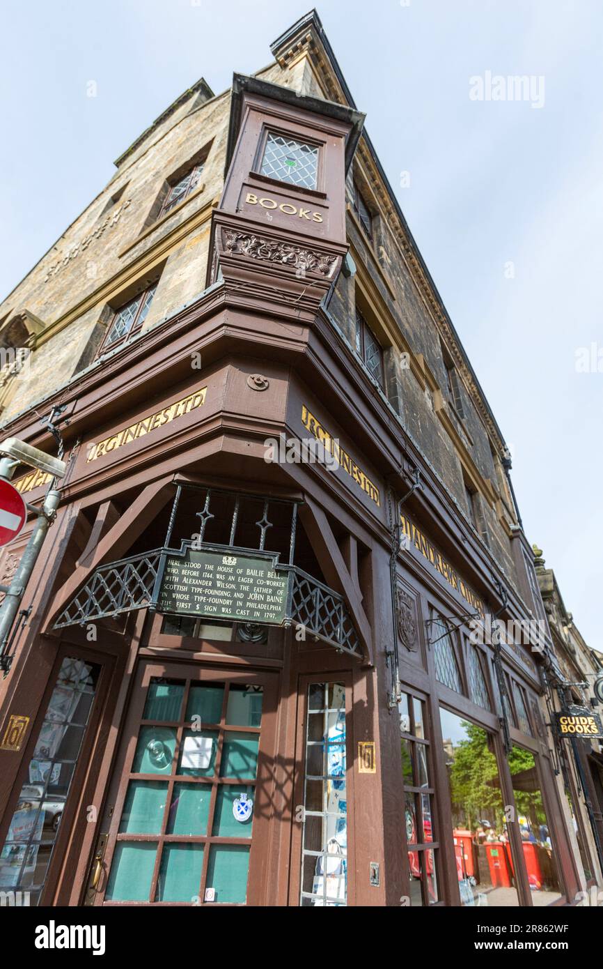 J & G Innes Ltd, bookshop, St Andrews, Fife , Scotland, UK Stock Photo ...
