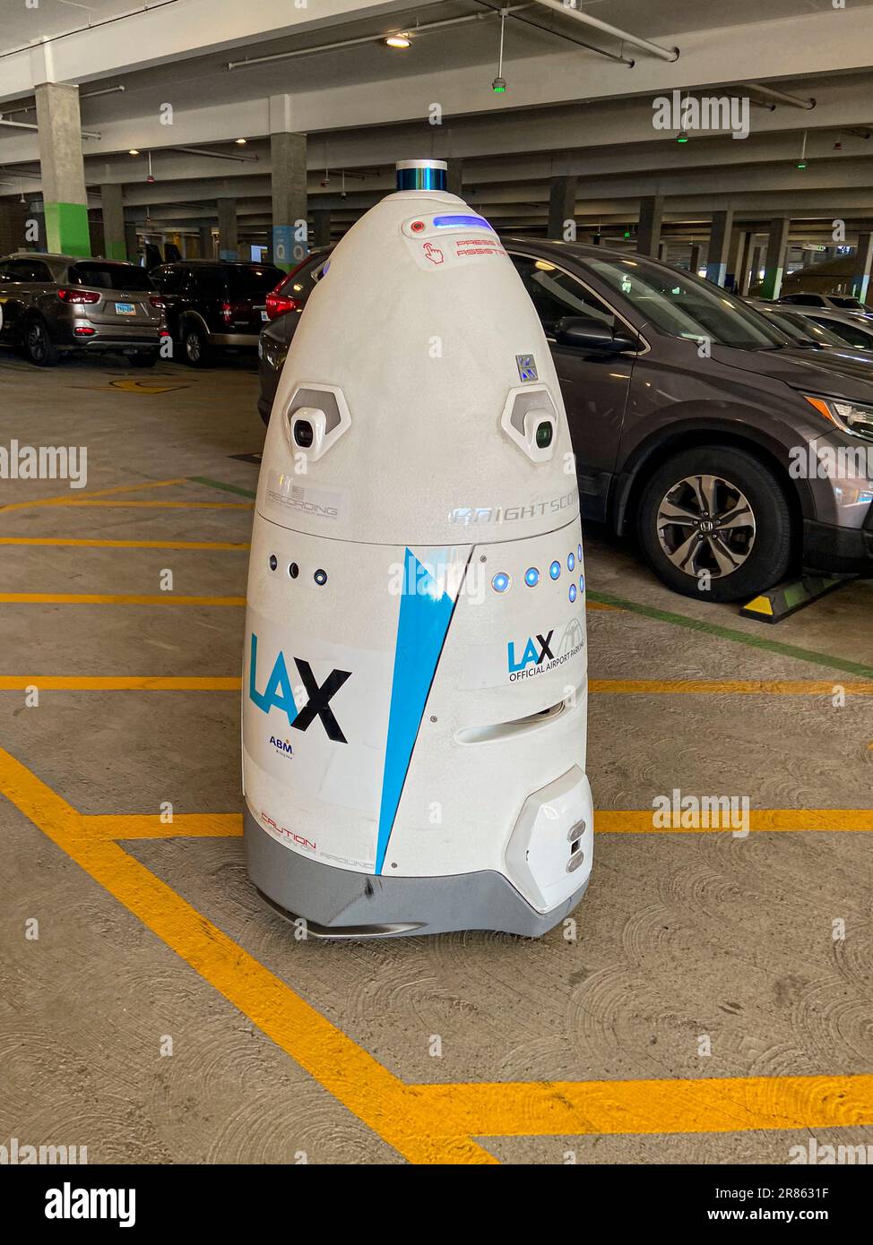 Parking robot at Los Angeles Airport parking structure, Los Angeles ...