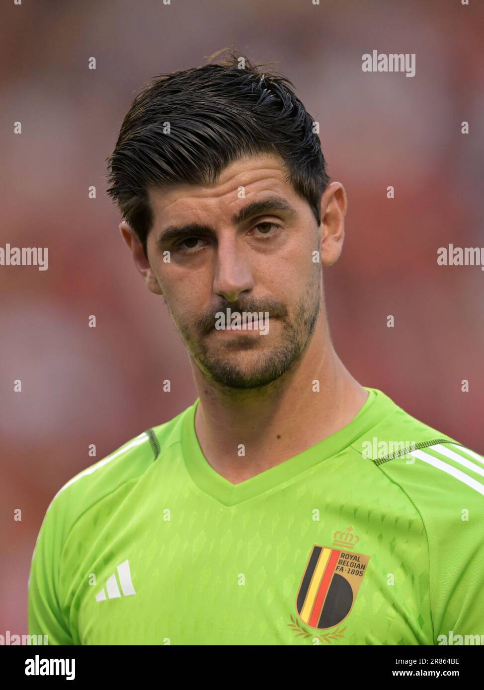 BRUSSELS - Belgium goalkeeper Thibaut Courtois during the UEFA EURO ...