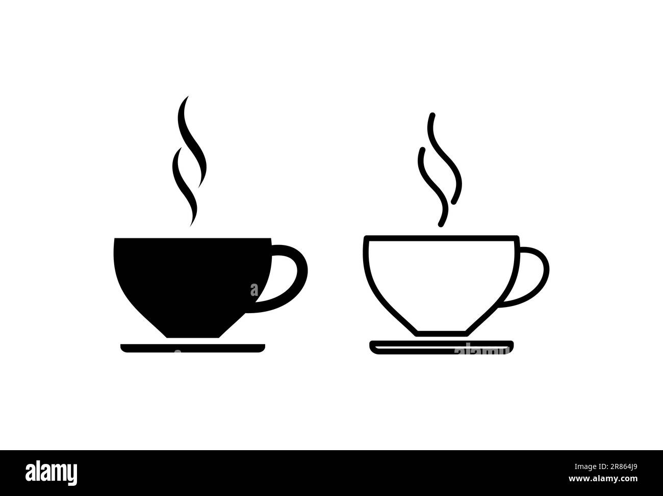 coffee cup icon set. cup a coffee icon vector Stock Vector Image & Art ...
