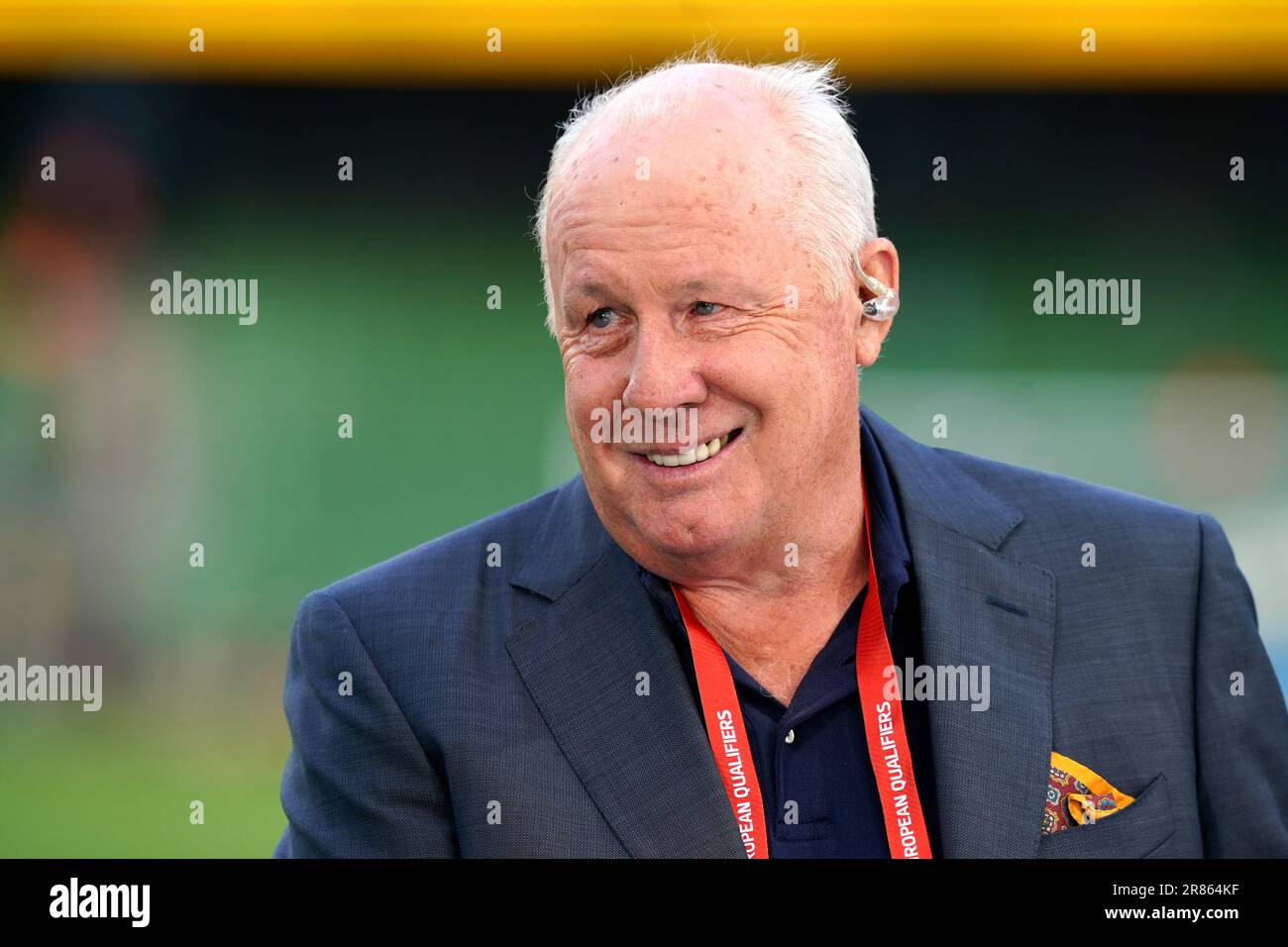 RTE commentator Liam Brady before the UEFA Euro 2024 Qualifying Group B ...