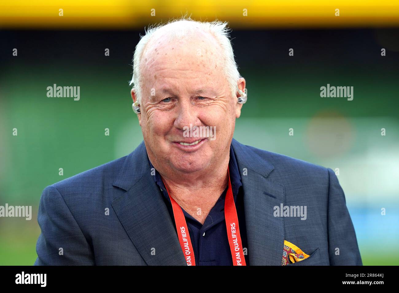RTE commentator Liam Brady before the UEFA Euro 2024 Qualifying Group B ...