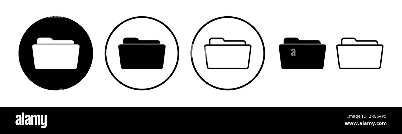 Folder icon vector. document folder icon Stock Vector Image & Art - Alamy