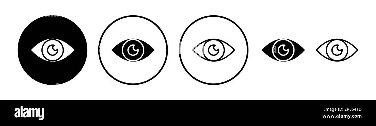Eye icon. Look and Vision icon. Eye vector icon Stock Vector Image ...