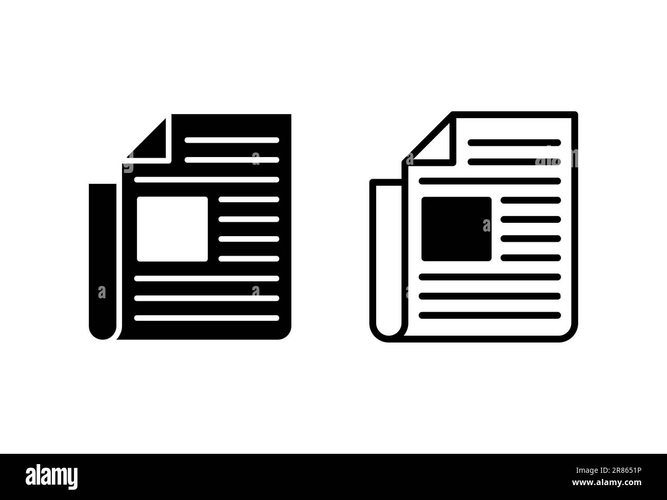Newspaper icon set. news paper vector sign Stock Vector Image & Art - Alamy