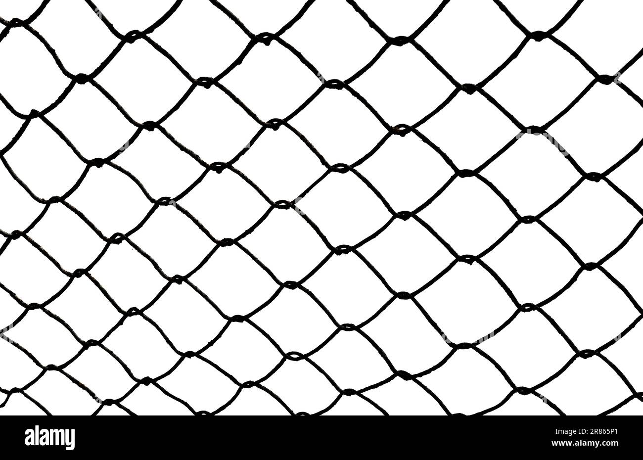 The texture of the metal mesh. Torn, destroyed, broken metal mesh on a ...