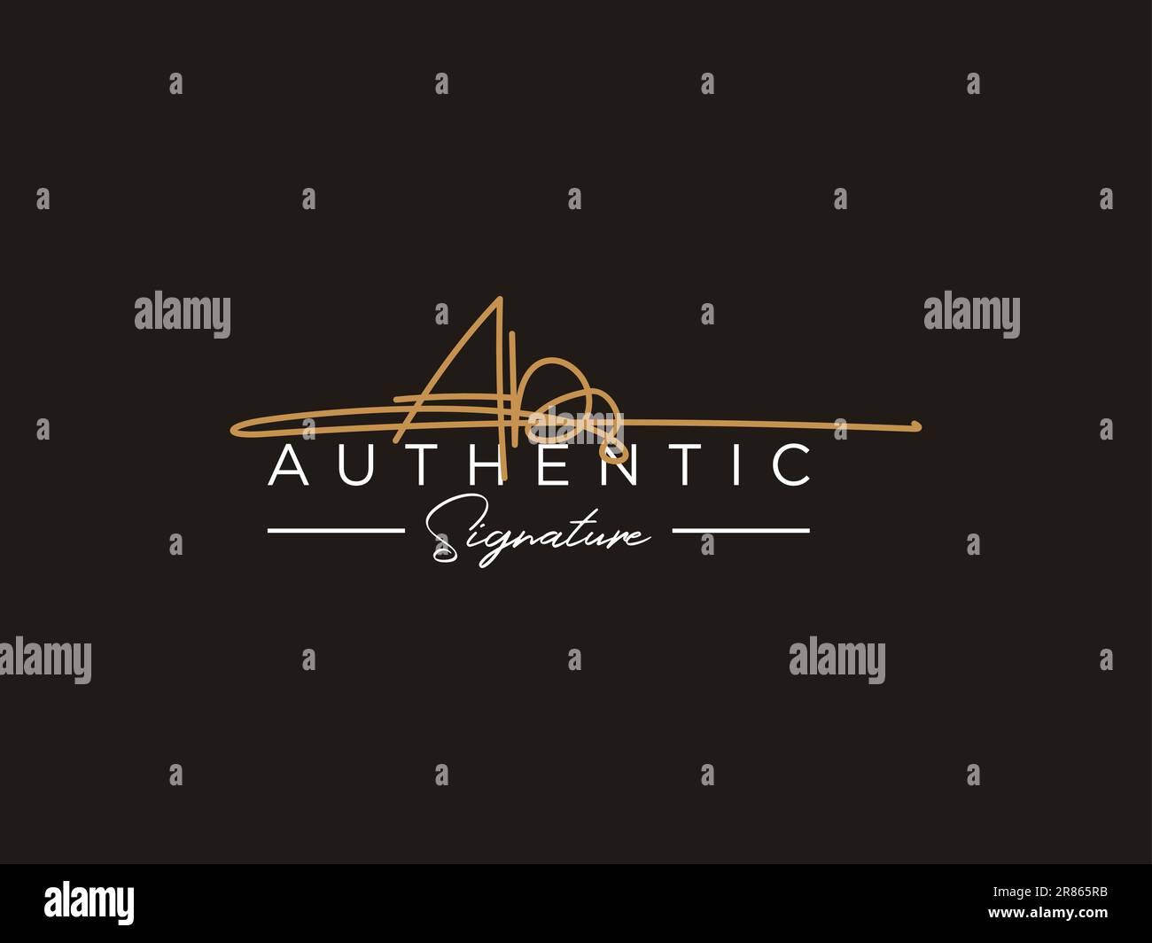 AB Signature Logo Template Vector Stock Vector Image & Art - Alamy