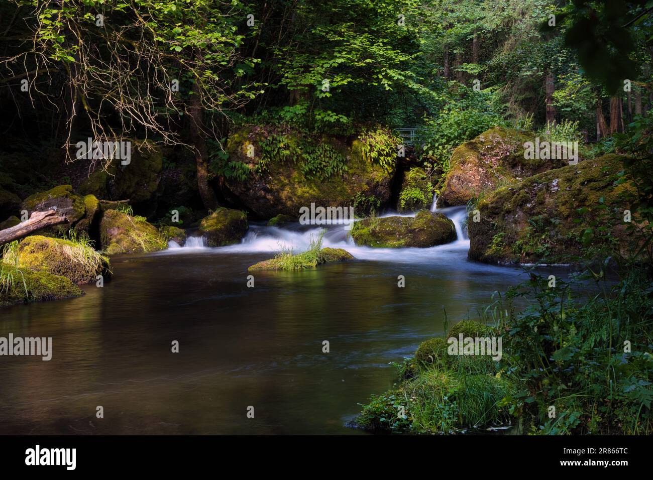 Trieb valley long time exposure Stock Photo - Alamy