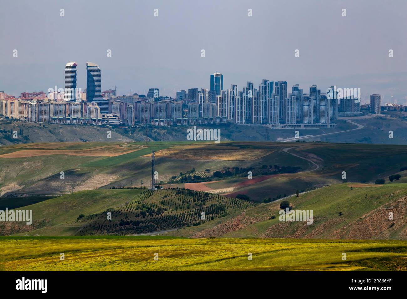 Remarkable building in Oran, Ankara's new settlement area Stock Photo ...