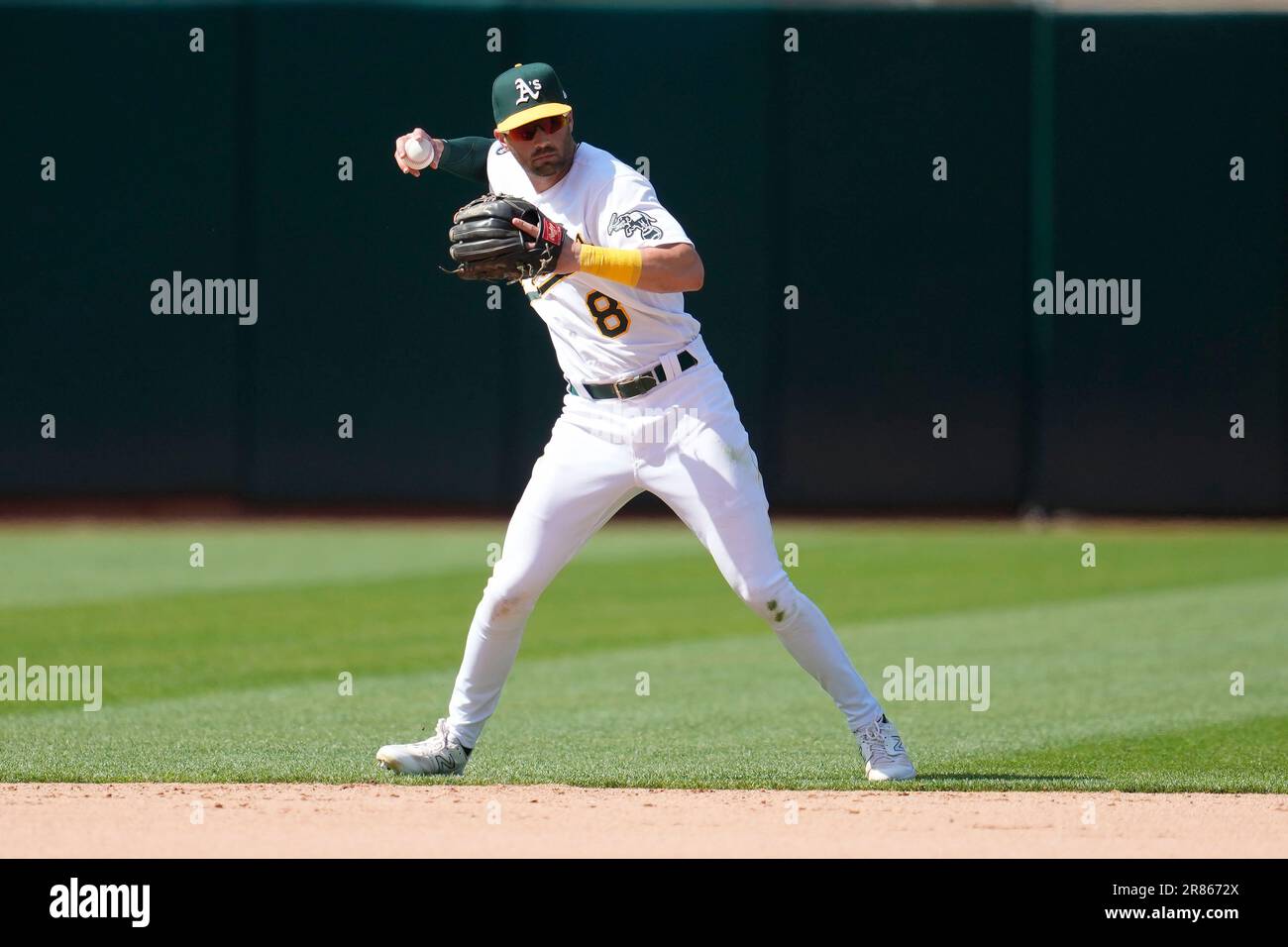 Oakland Athletics' Tyler Wade during a baseball game against the ...