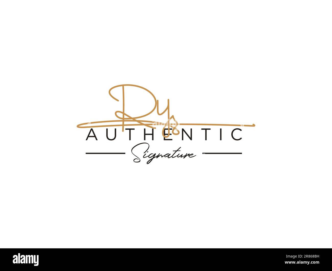 RY Signature Logo Template Vector Stock Vector Image & Art - Alamy