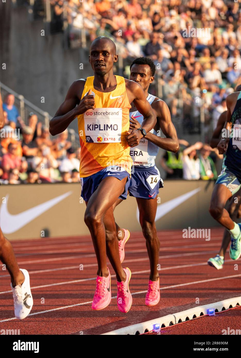 Jacob Kiplimo of Uganda competing in the men’s 5000m at the Oslo ...