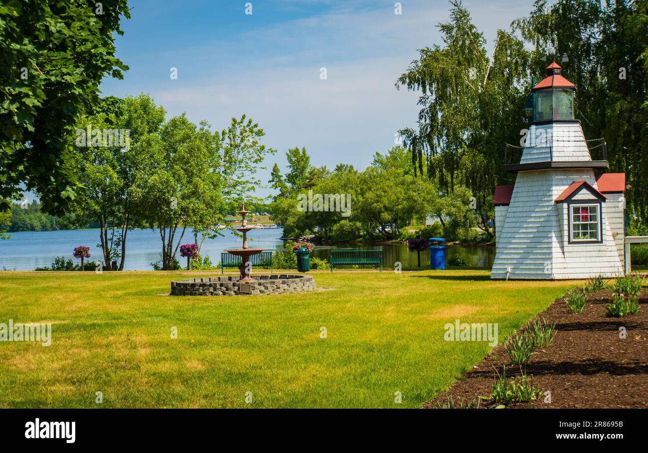 lighthouse on the shore of Lake Memphremagog in Newport , Vermont ...