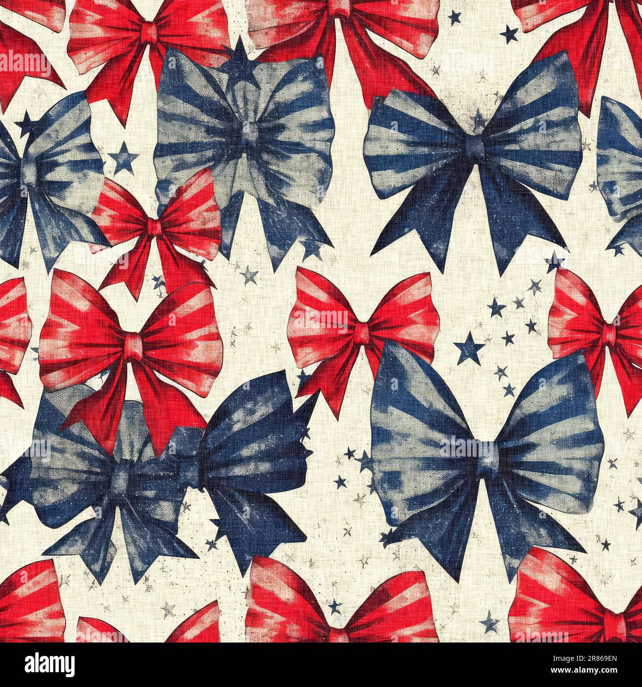 Seamless 4th of July independence day pattern in traditional red, white ...