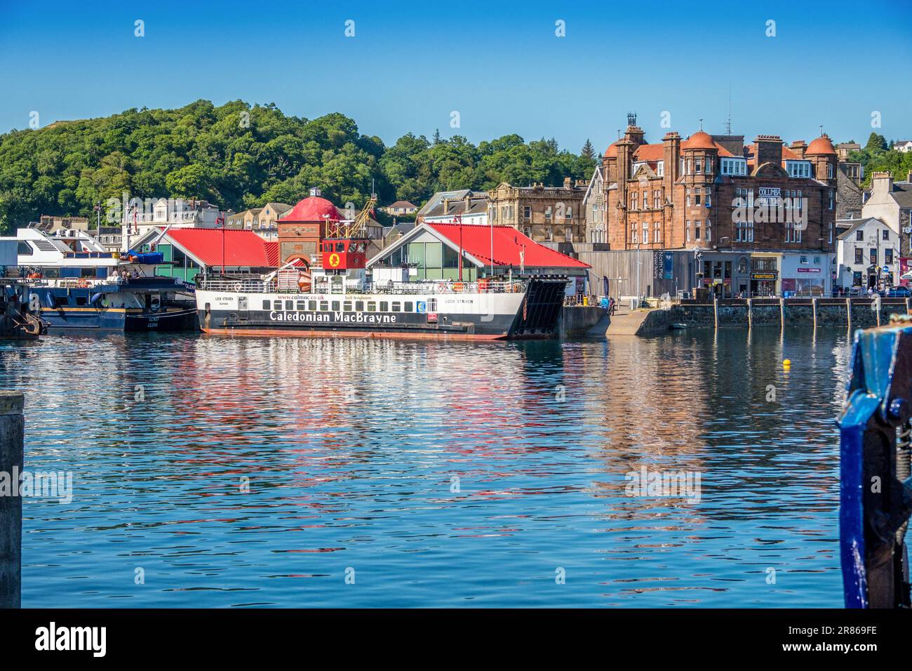 Calmac ferry in Oban harbour on the west coast of Scotland Stock Photo ...