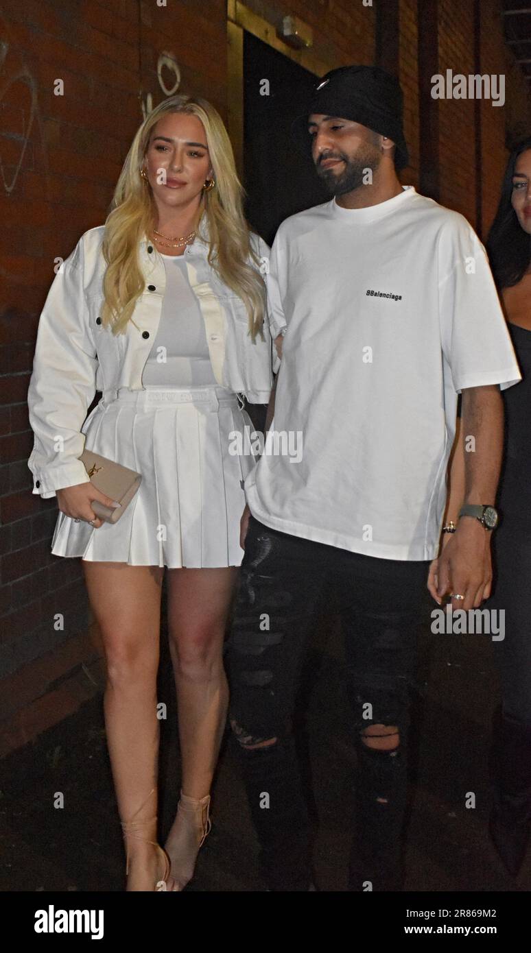 Manchester. UK. Manchester City football player Riyad Mahrez and Taylor ...