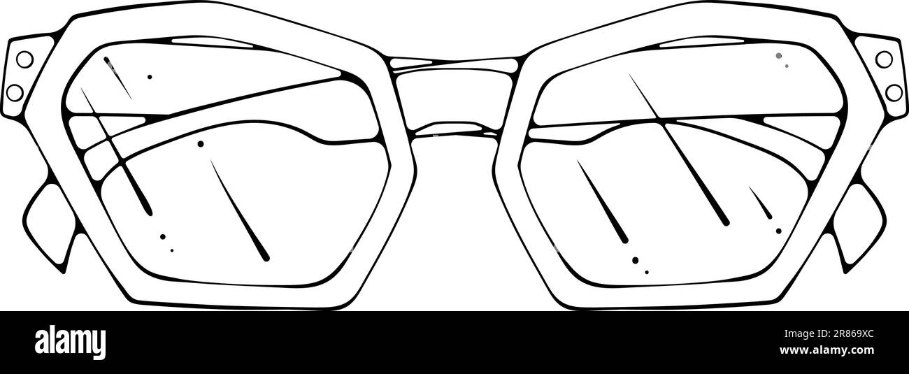 Cool glasses optical line Stock Vector Images - Alamy