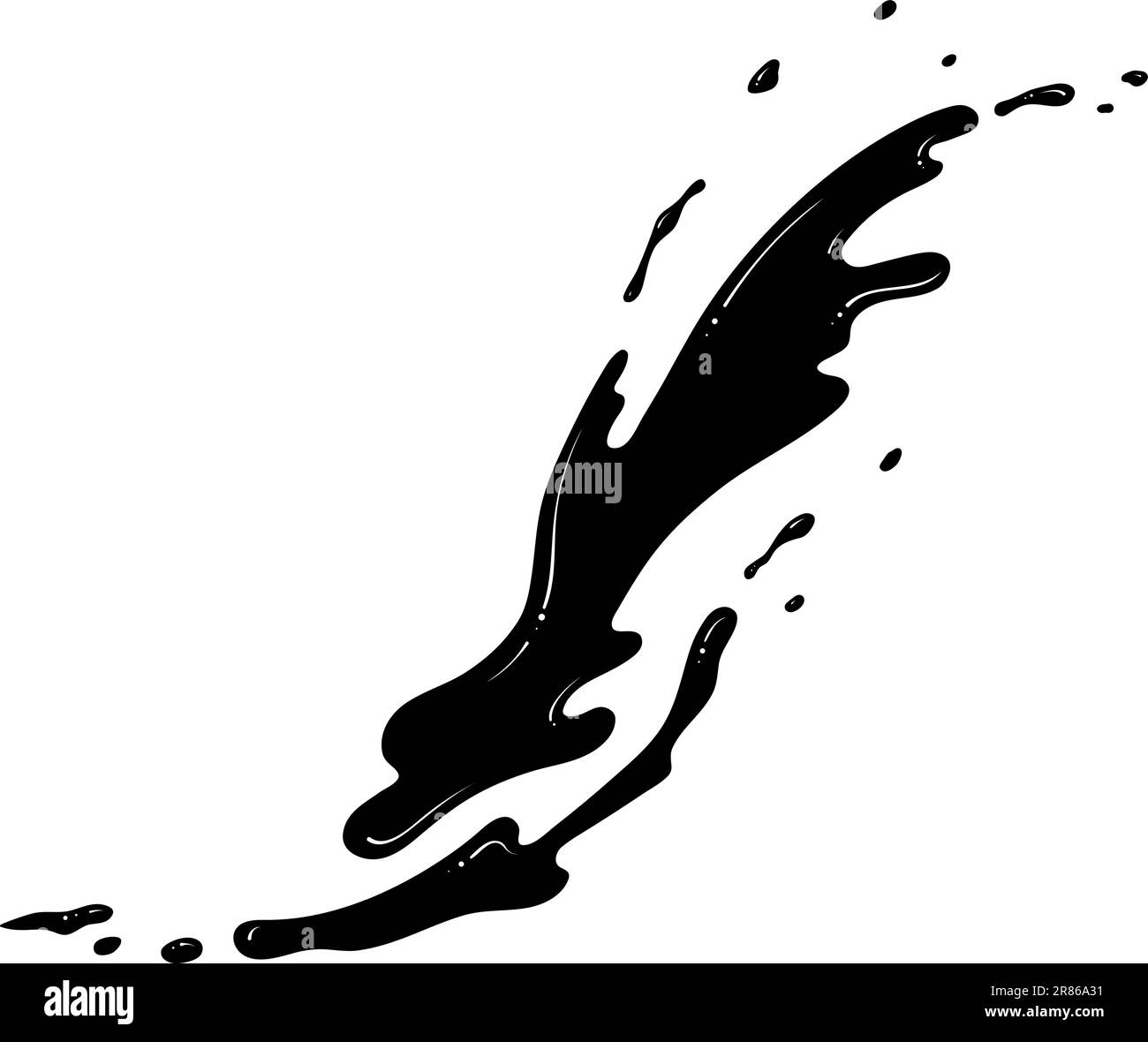 Liquid splash silhouette Stock Vector Image & Art - Alamy