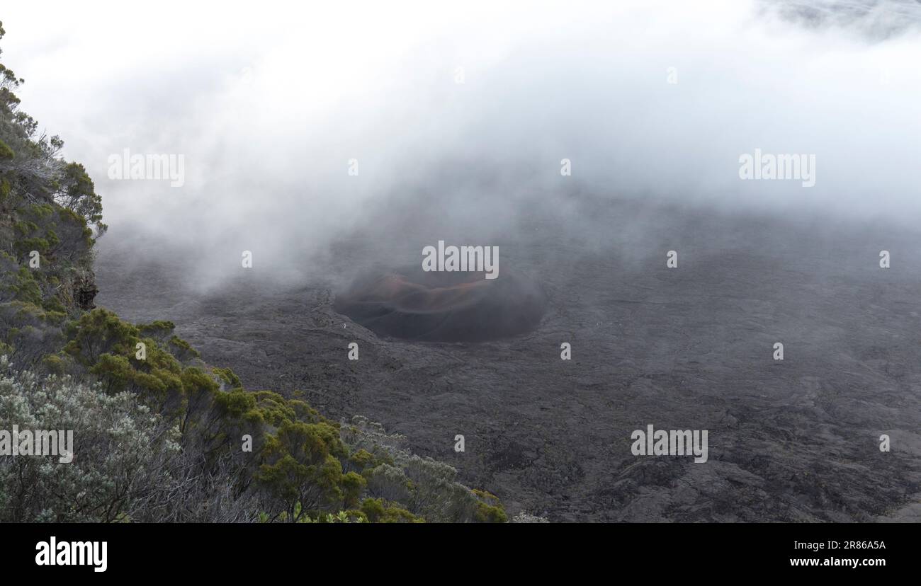 View of Formica Leo, small volcanic crater, La Reunion Stock Photo - Alamy