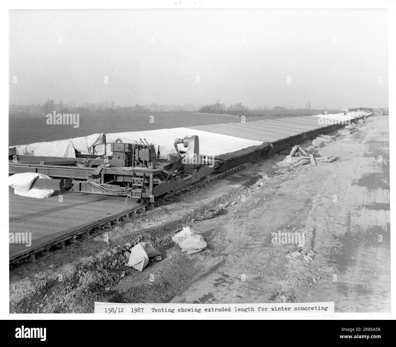 Construction machinery storage Cut Out Stock Images & Pictures - Alamy