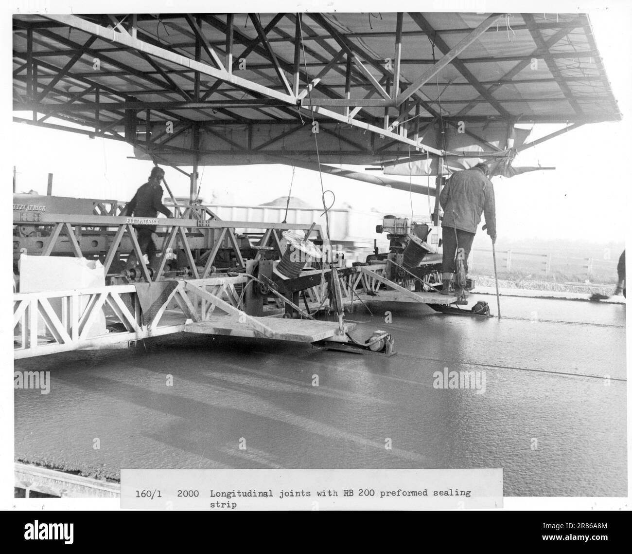 The construction of the M11 motorway between London and Cambridge in ...