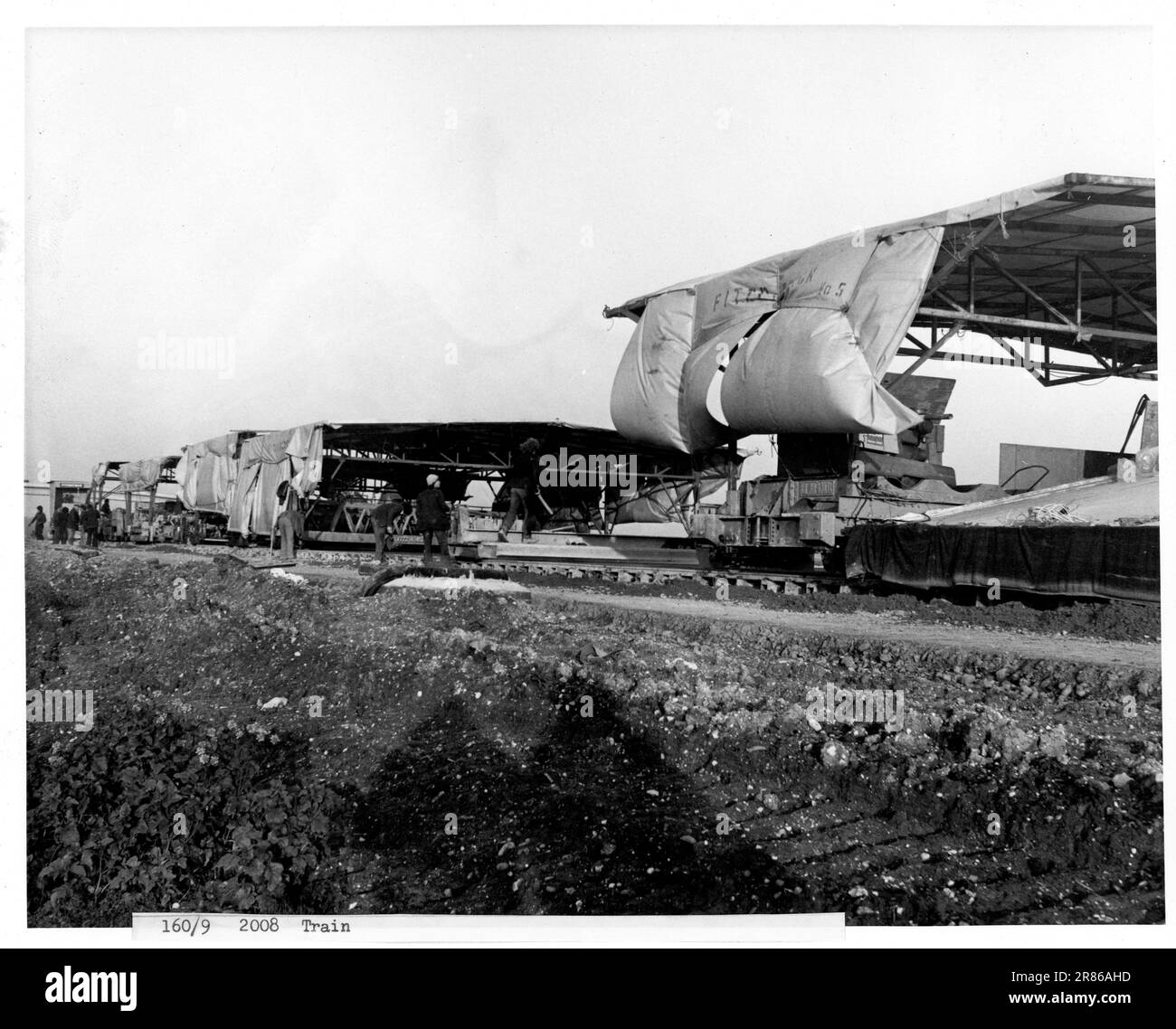 The construction of the M11 motorway between London and Cambridge in ...