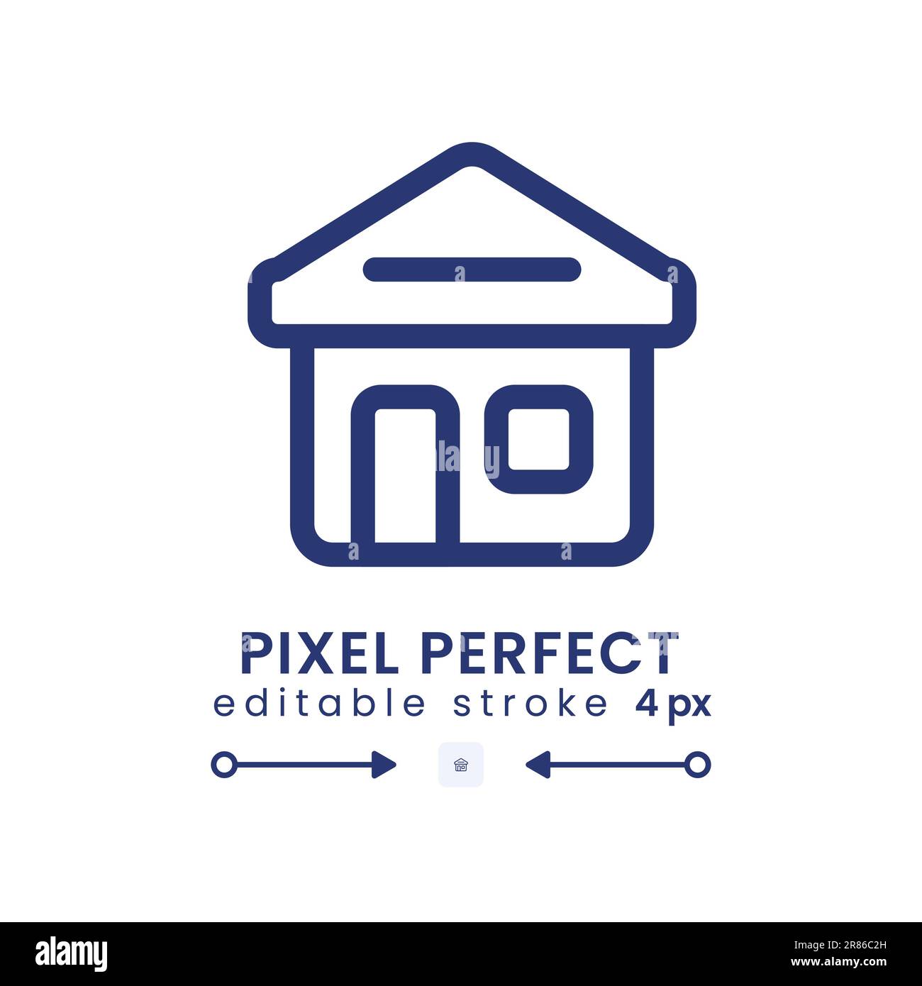 House linear desktop icon Stock Vector Image & Art - Alamy