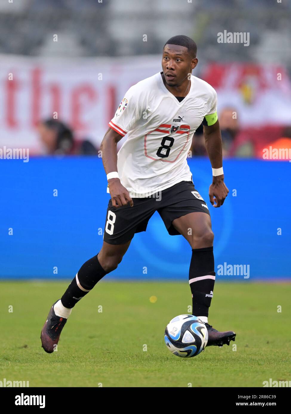 BRUSSELS - David Alaba of Austria during the UEFA EURO 2024 qualifying ...