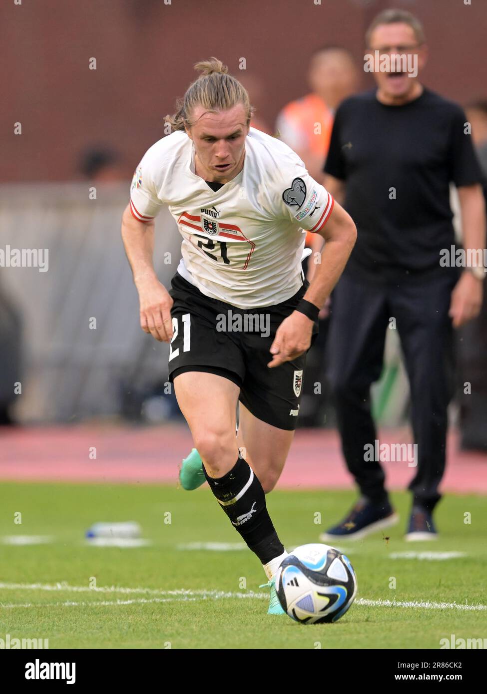 BRUSSELS - Patrick Wimmer of Austria during the UEFA EURO 2024 ...