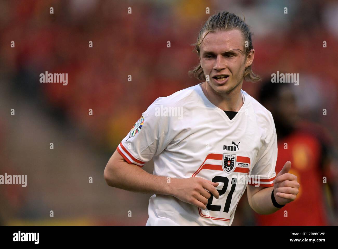 BRUSSELS - Patrick Wimmer of Austria during the UEFA EURO 2024 ...
