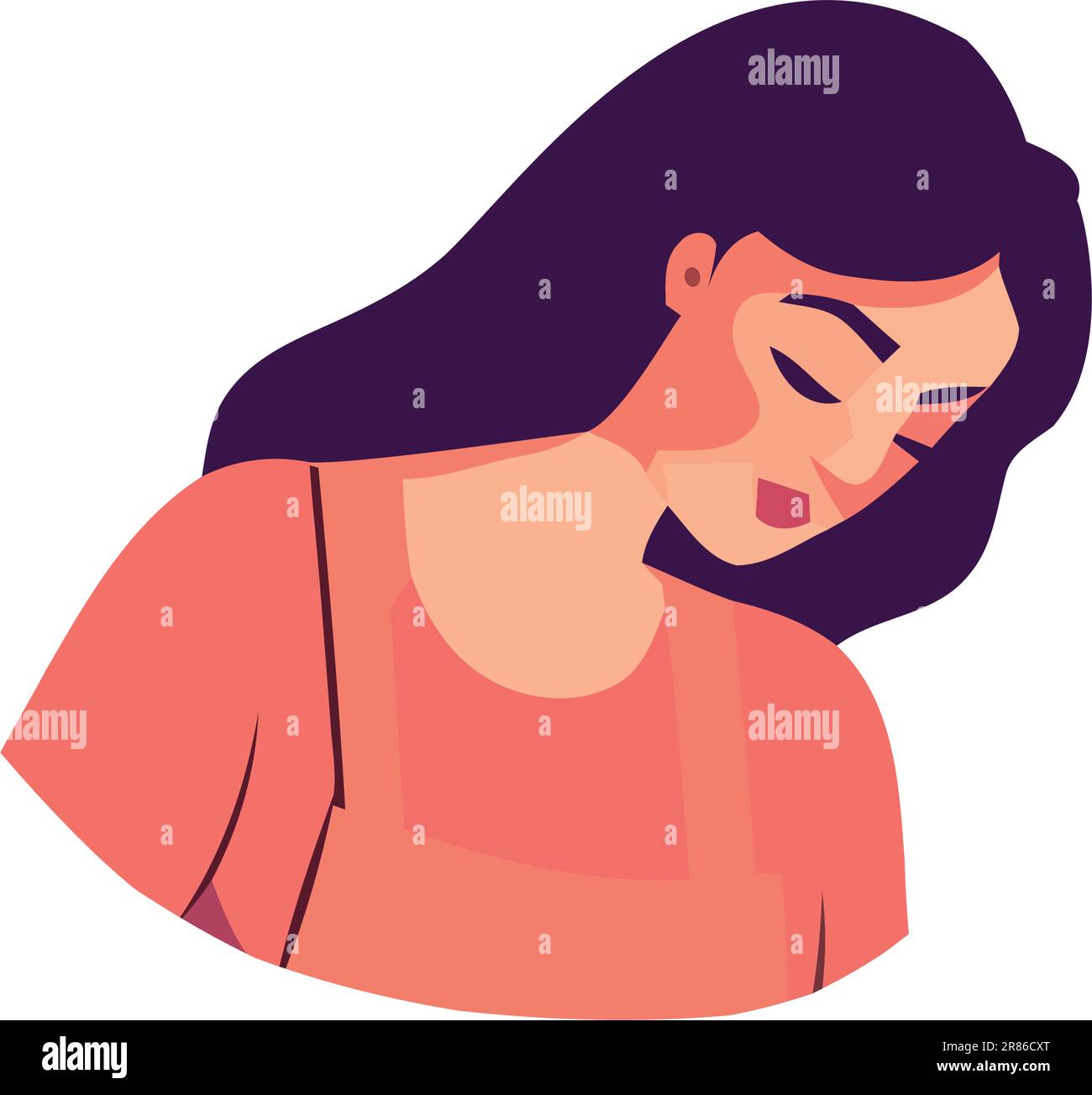 Sensitive sadness Stock Vector Images - Alamy