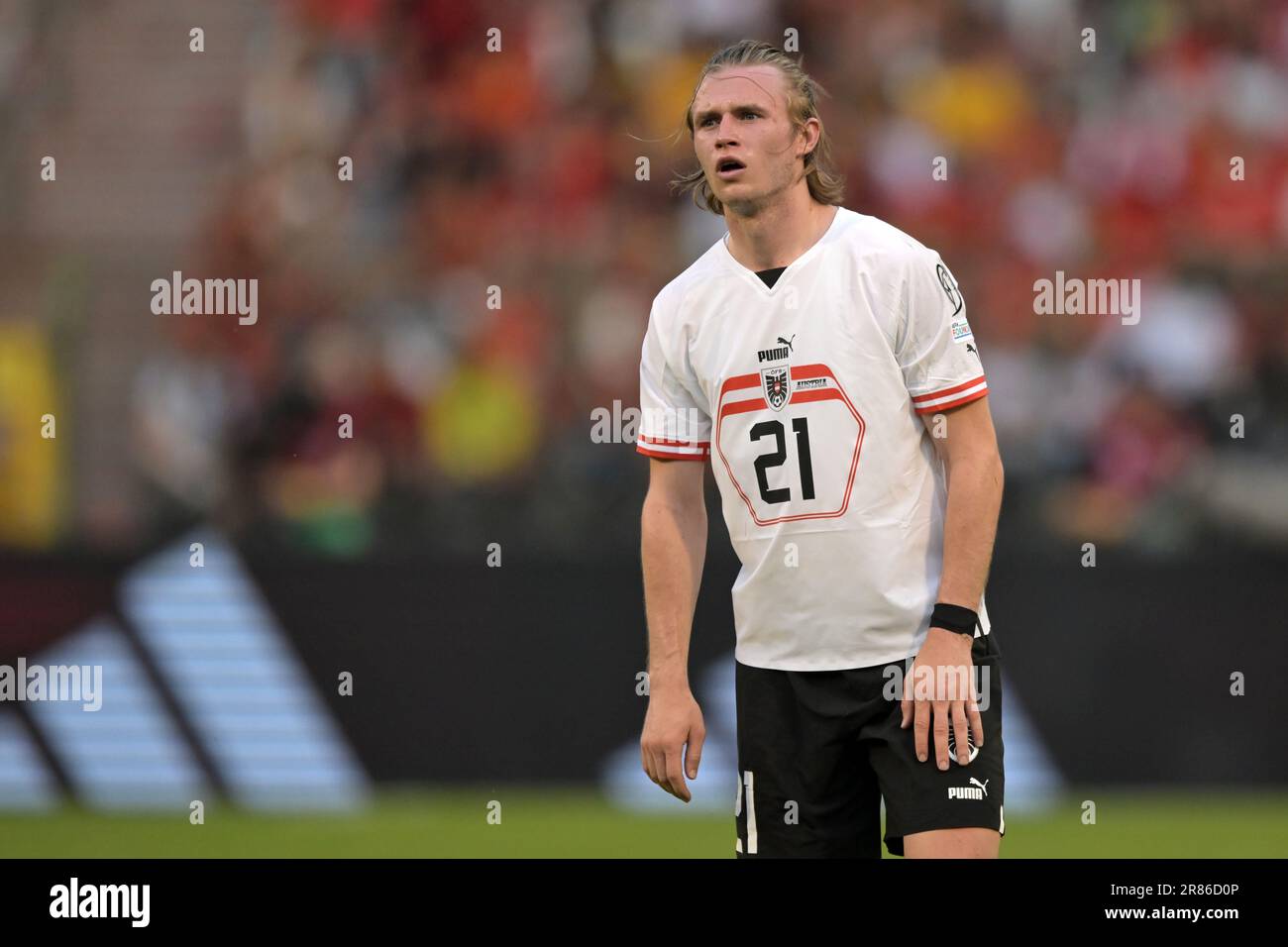 BRUSSELS - Patrick Wimmer of Austria during the UEFA EURO 2024 ...