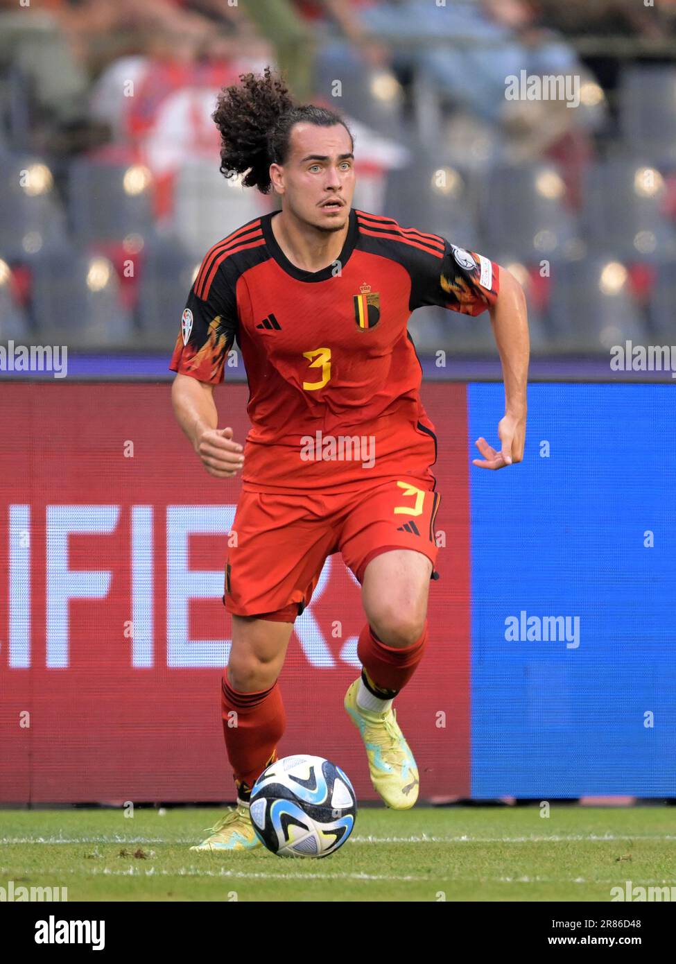 BRUSSELS - Arthur Theate of Belgium during the UEFA EURO 2024 ...
