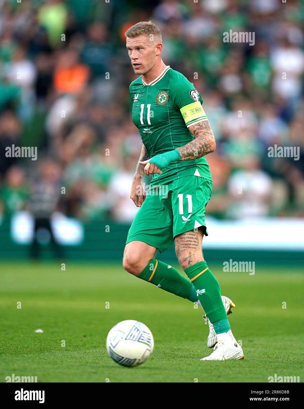 Republic of Ireland's James McClean in action during the UEFA Euro 2024 ...