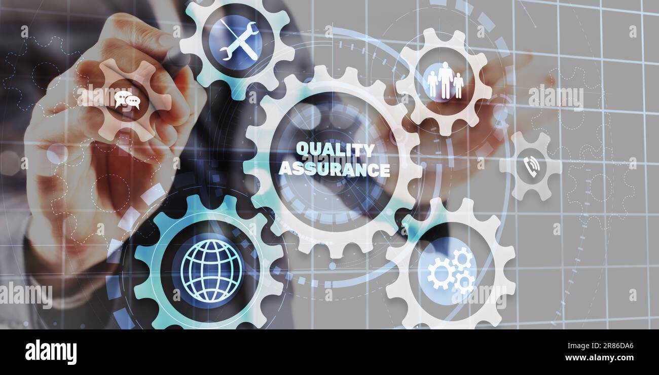 Quality Assurance Guarantee Standards quality control concept Stock ...