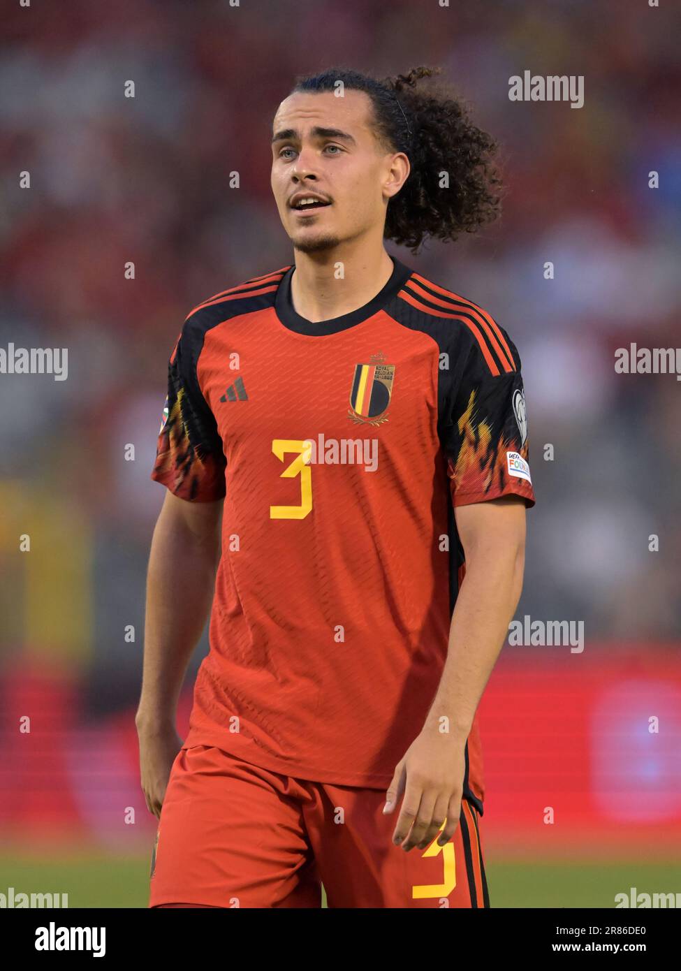 BRUSSELS - Arthur Theate of Belgium during the UEFA EURO 2024 ...