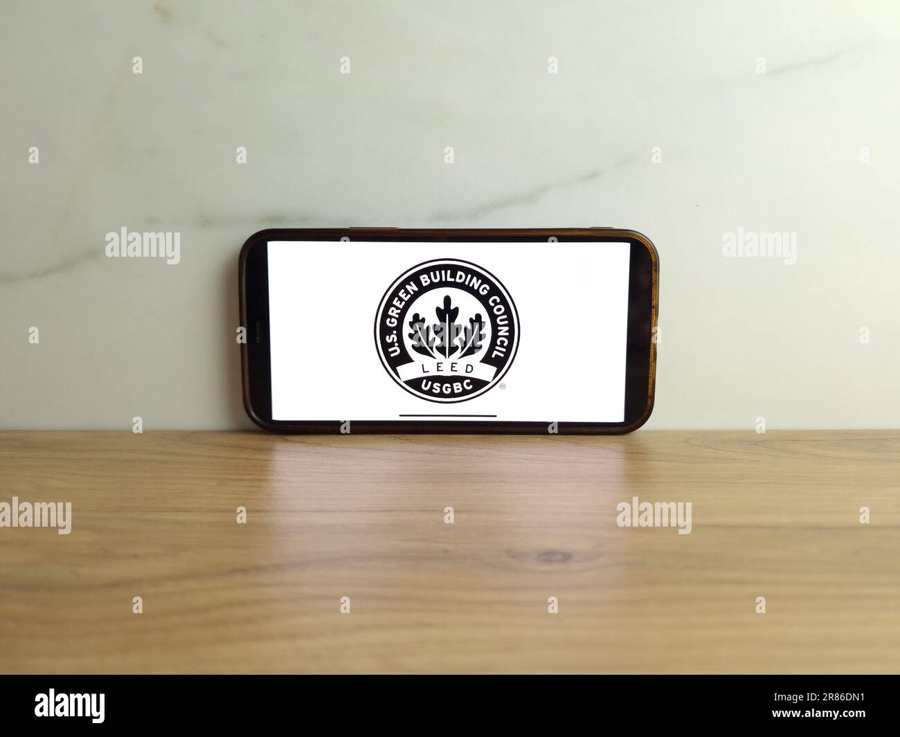 Konskie, Poland - June 17, 2023: US Green Building Council logo ...