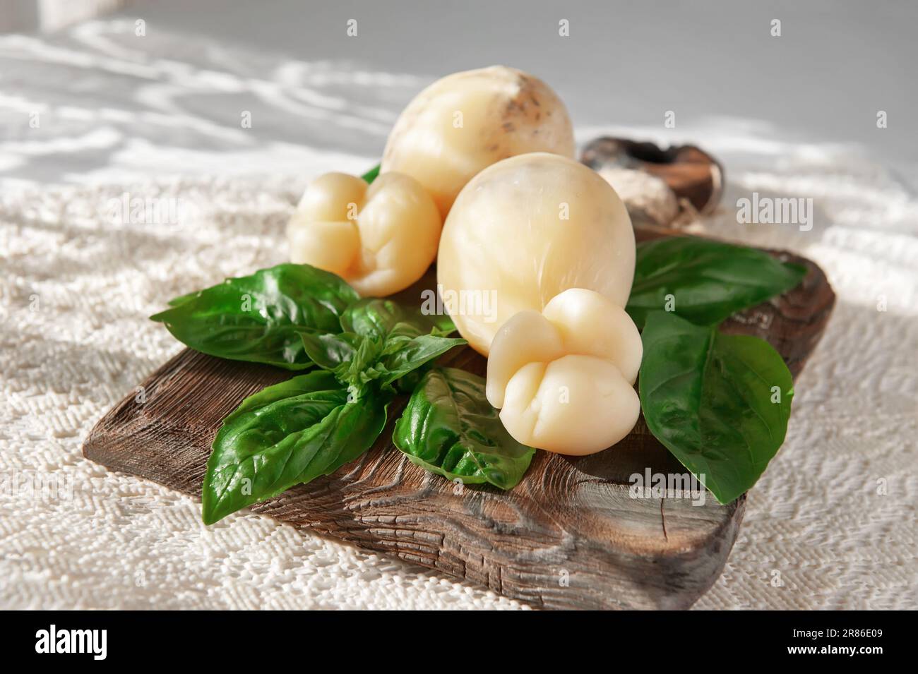 scamorza, Pasta Filata, Italian cheeses collection, smoked scamorza ...