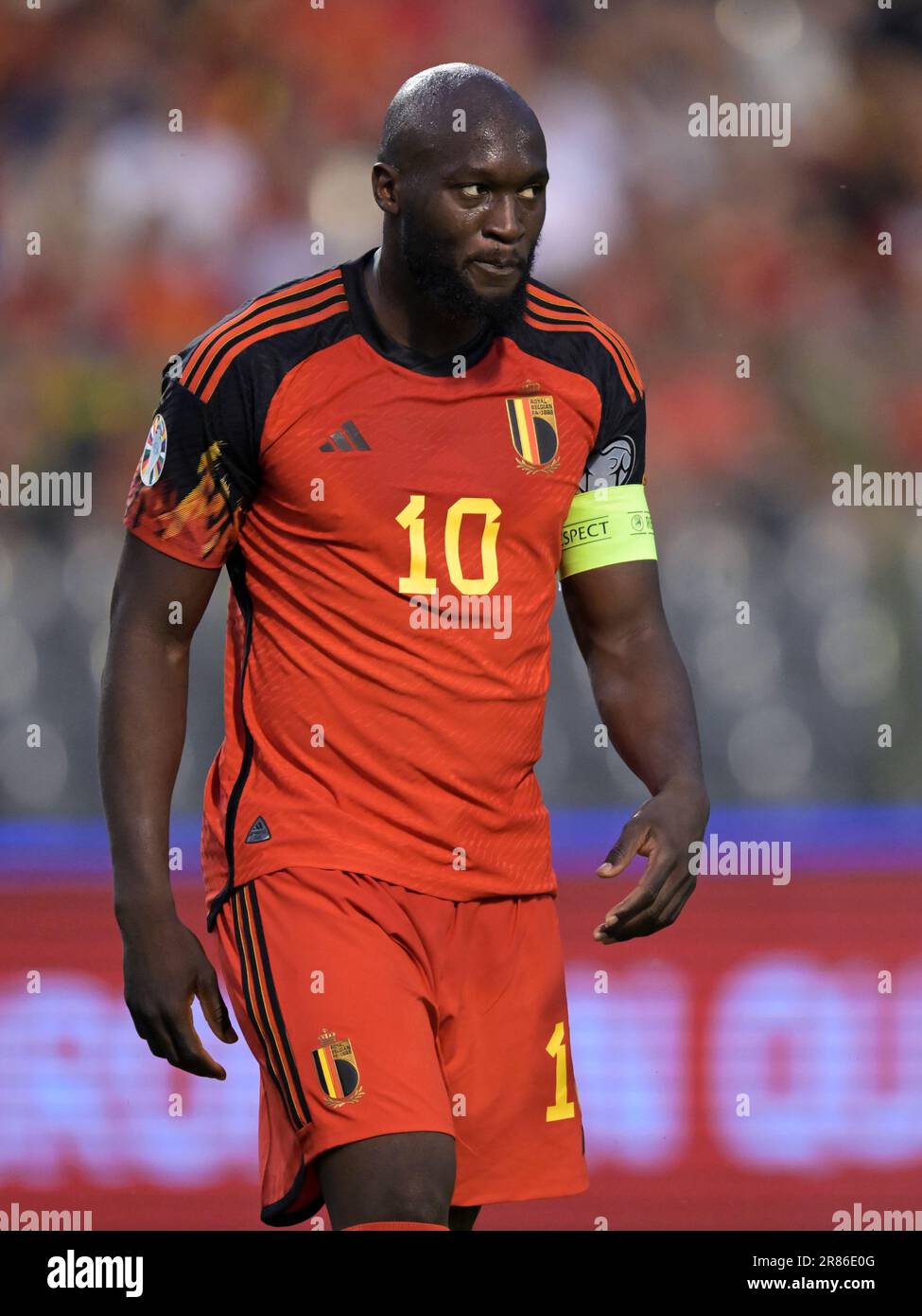 BRUSSELS - Romelu Lukaku of Belgium during the UEFA EURO 2024 ...