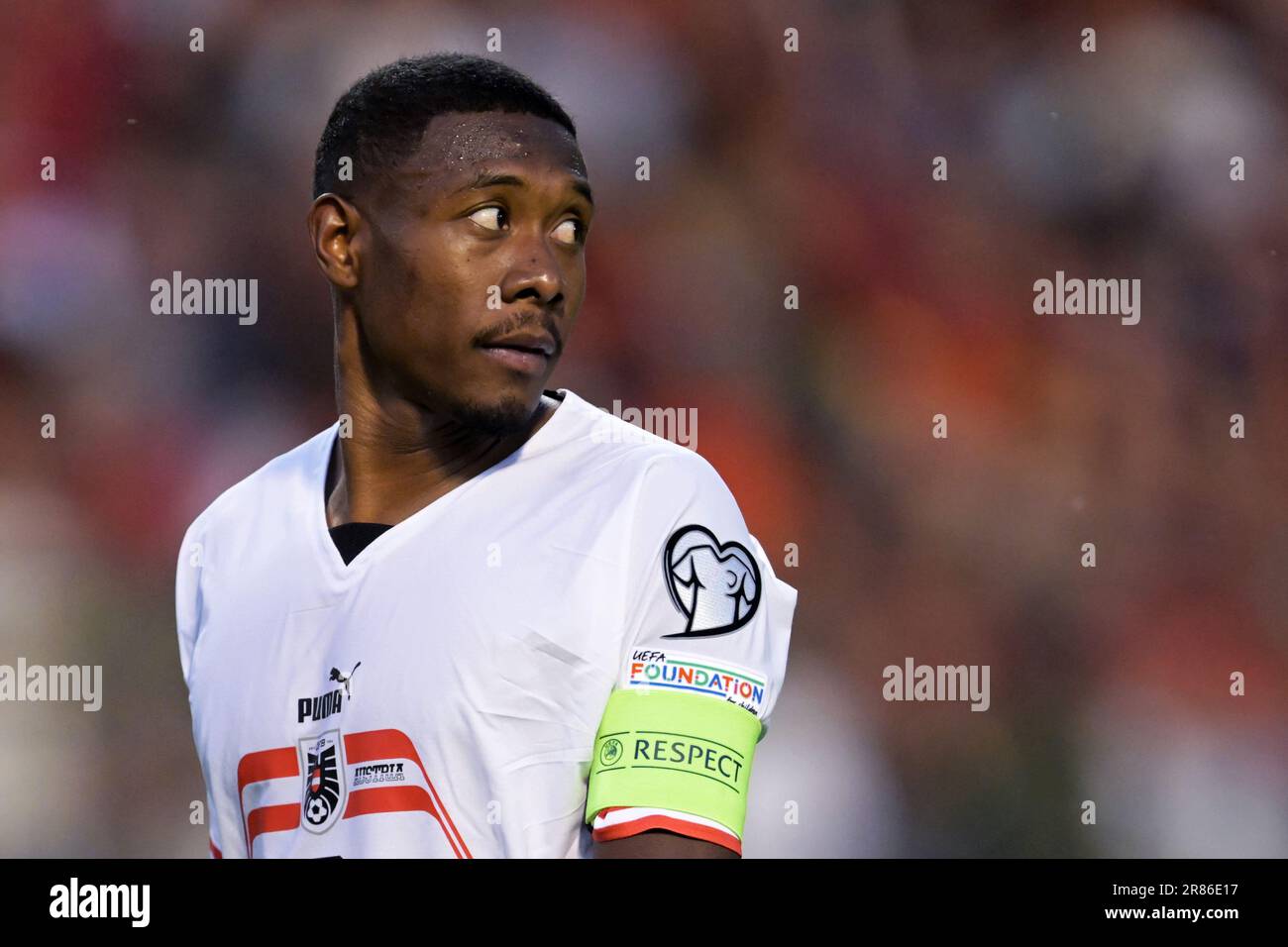 BRUSSELS - David Alaba of Austria during the UEFA EURO 2024 qualifying ...